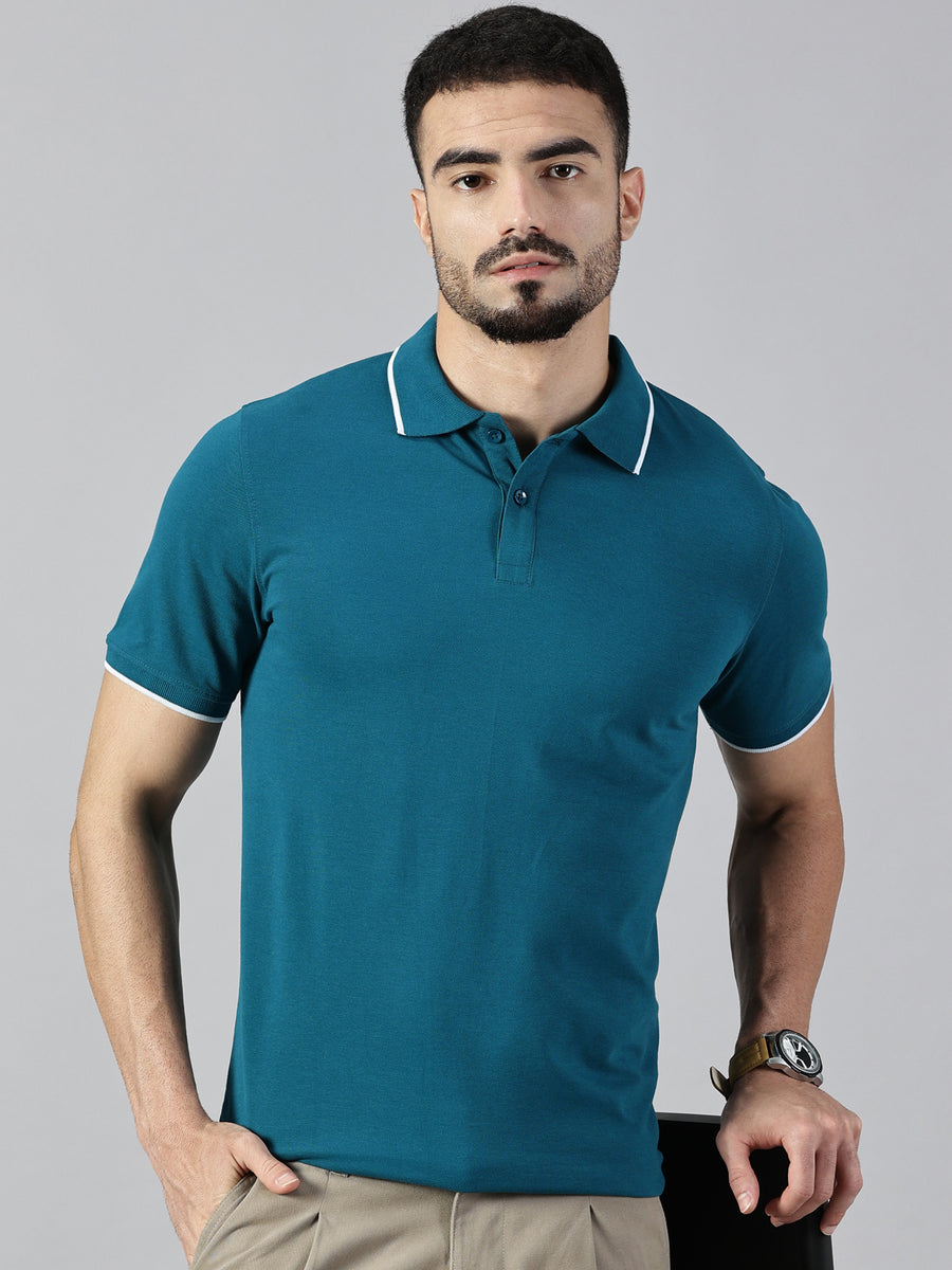 Everyday Teal Blue Polo T-Shirt – Mark Morphy